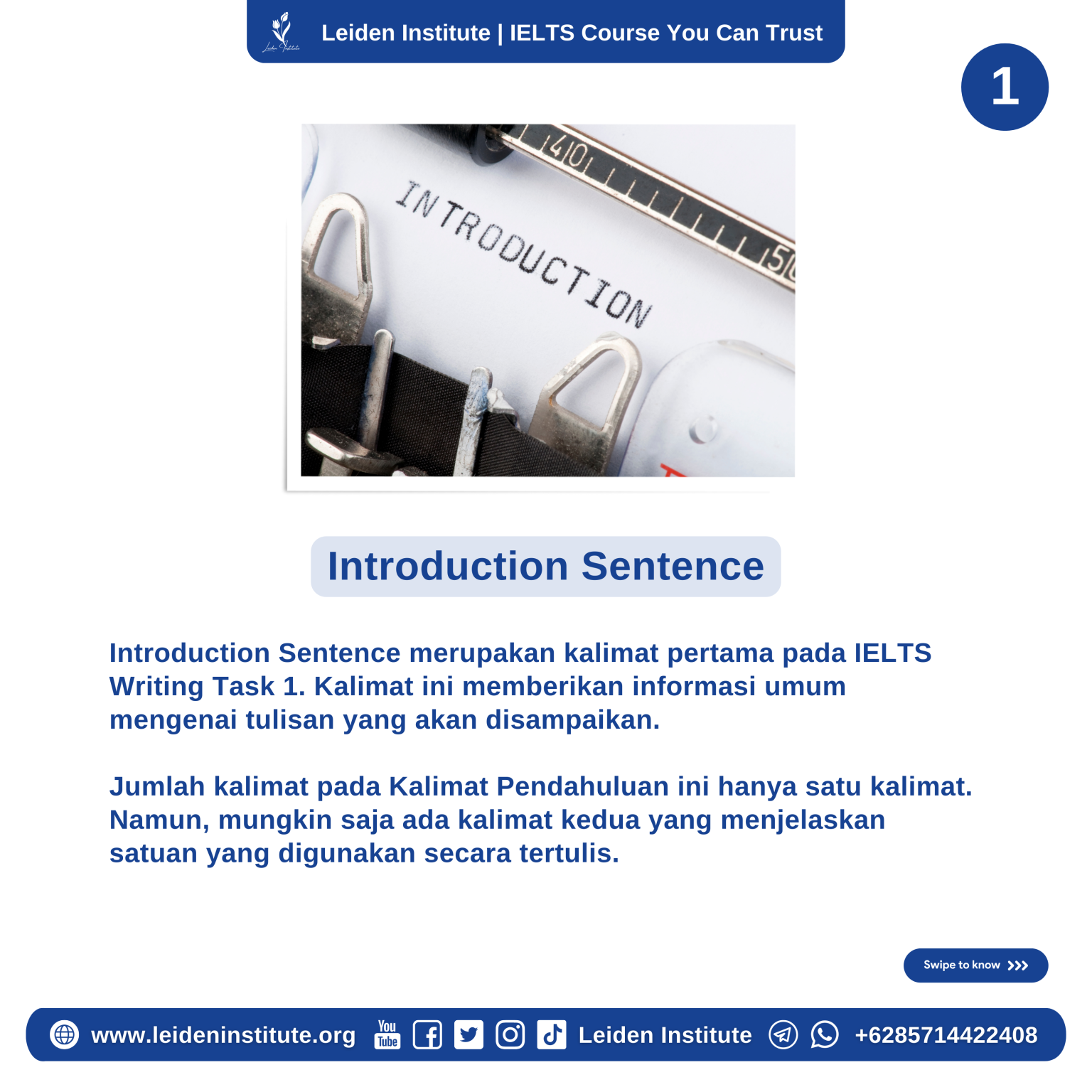 Cara Membuat Introduction Sentence dalam IELTS Writing Task 1 – Leiden ...